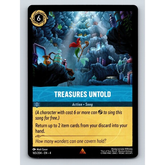 Disney | Games | Treasures Untold Action Song Rarity Magical Blue ...